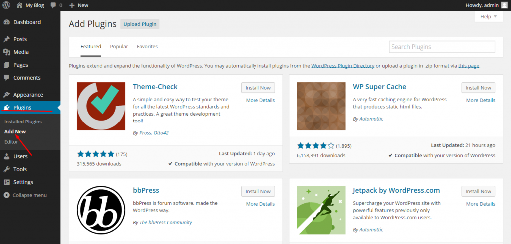 Servikus Tutorials » How to install new WordPress plugins