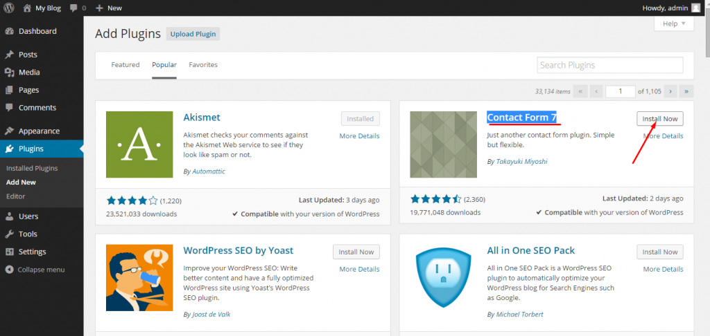 Servikus Tutorials » How to install new WordPress plugins