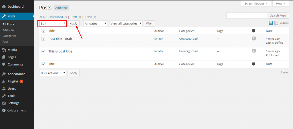 Servikus Tutorials » How to assign posts to categories in WordPress